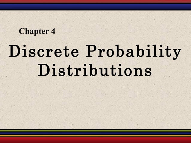 Discrete Probability Distributions | PPT