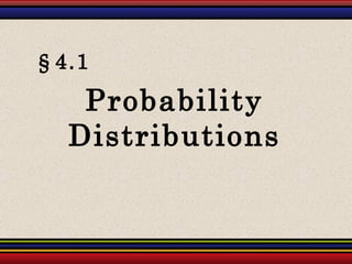 Discrete Probability Distributions | PPT