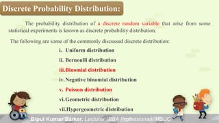 Discrete probability distributions | PDF