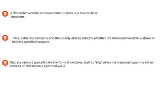 Discrete Process Measurement classification | PPTX