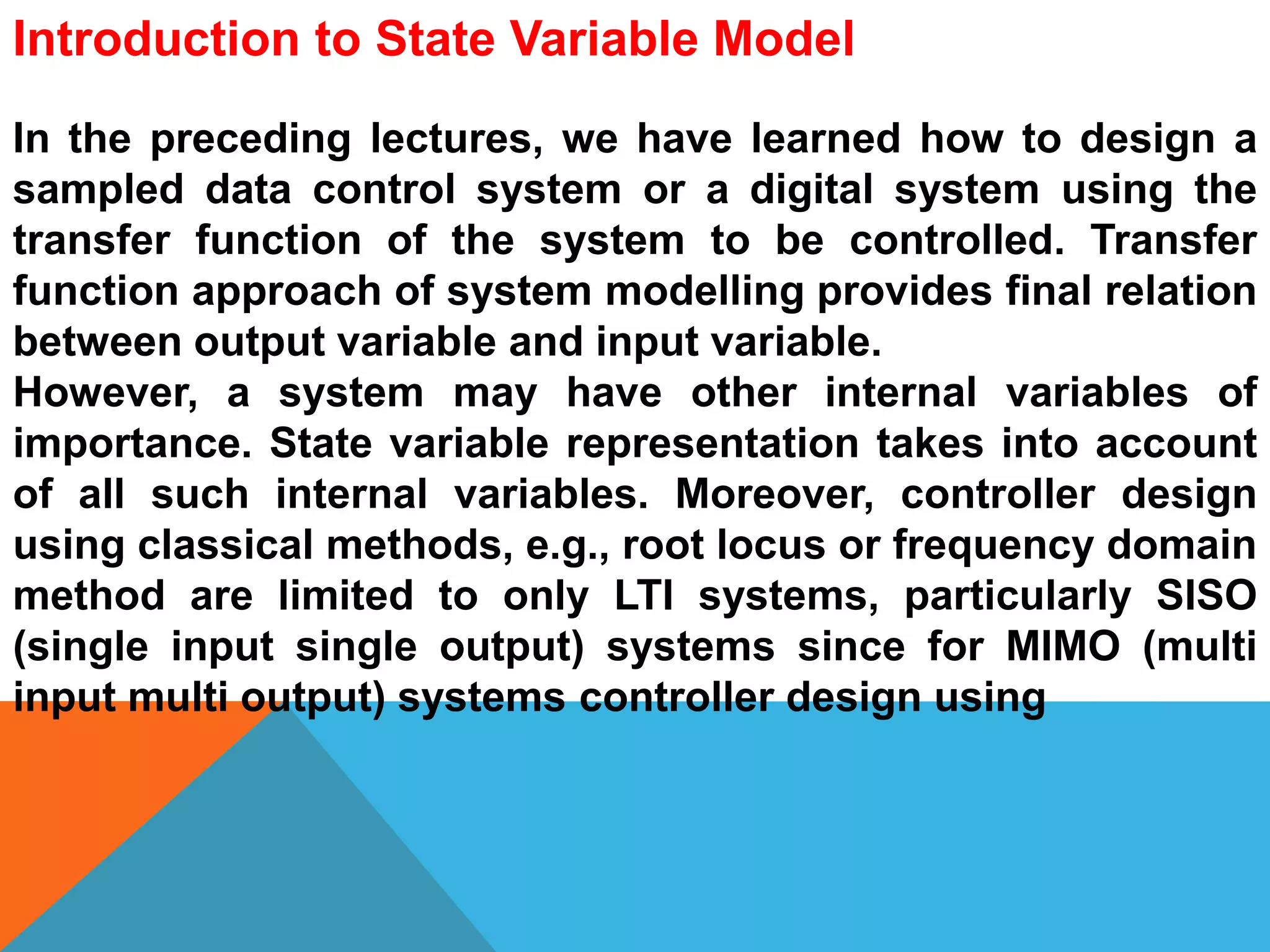 Discrete state space model 9th &10th lecture | PPTX