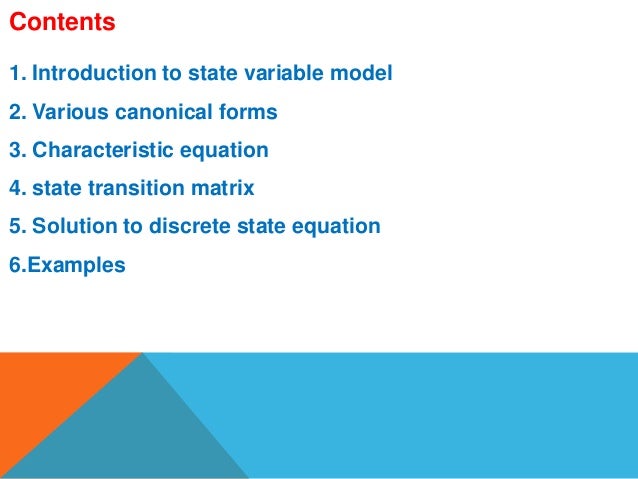 Discrete State Space Model 9th And10th Lecture