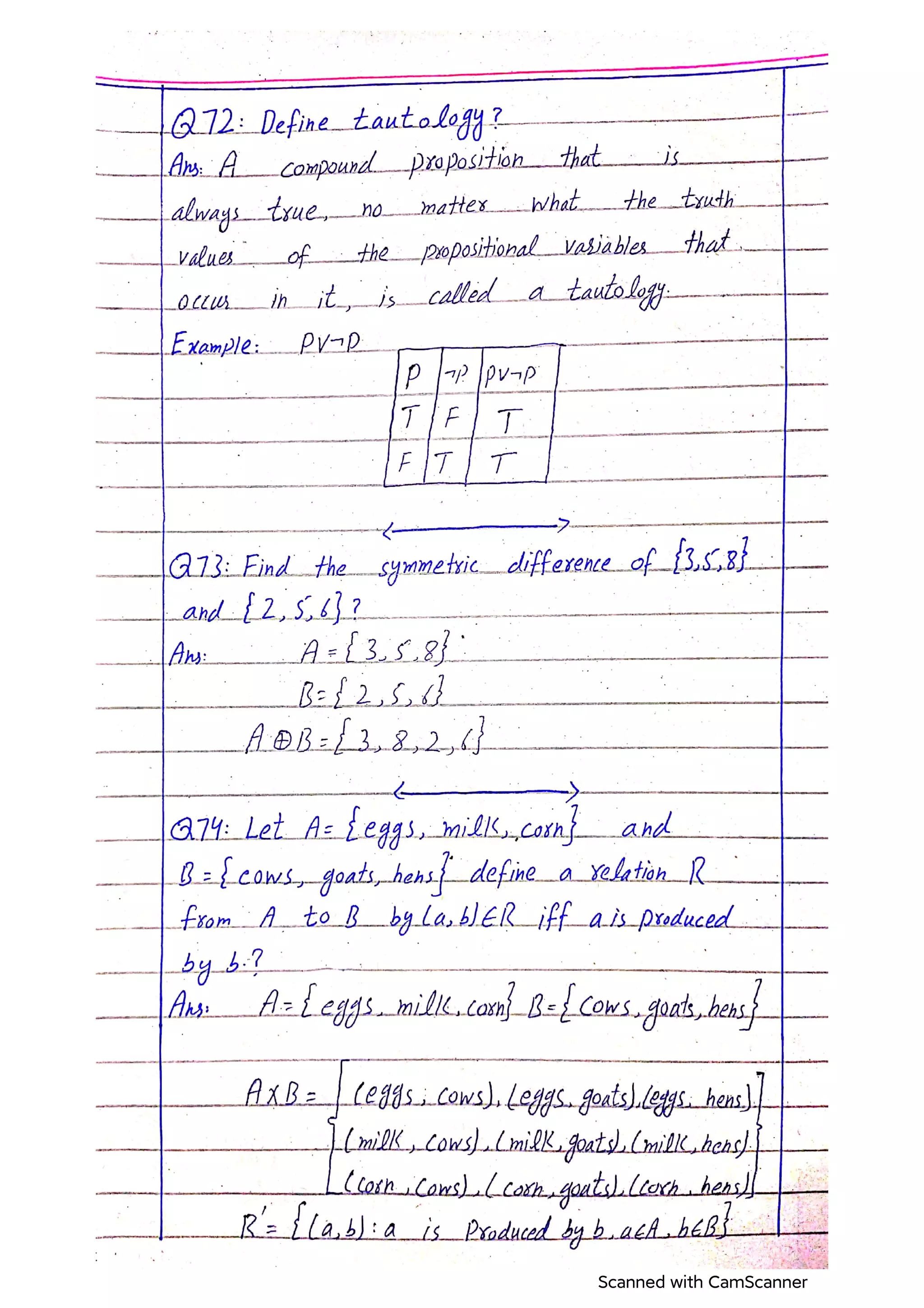Discrete structures Past Papers | PDF