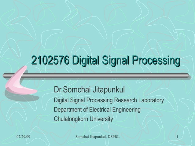 Discrete-Time Signal Processing | PPT | Digital Audio | Computer Software and Applications