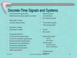 Discrete-Time Signal Processing | PPT