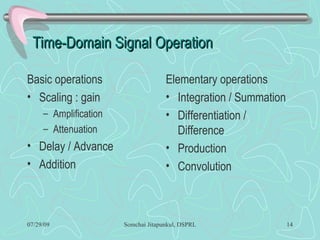 Discrete-Time Signal Processing | PPT