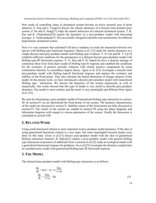 Discrete time prey predator model with generalized holling type interaction | PDF
