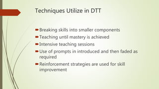 Discrete trial training | PPTX
