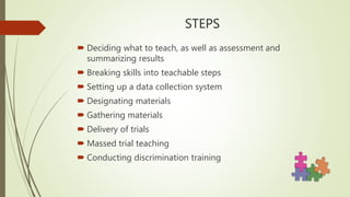 Discrete trial training | PPTX