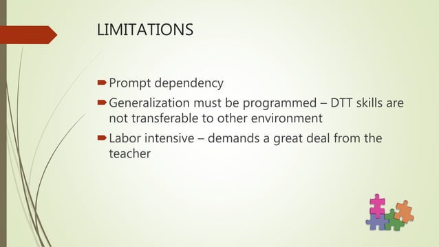 Discrete trial training | PPTX | Special Education | Education