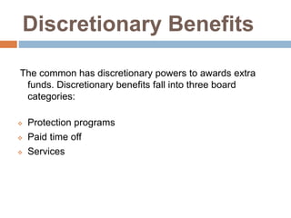 Discretionary benefits | PPTX