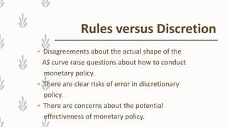 Discretionary Monetary Policy Rules | PPT