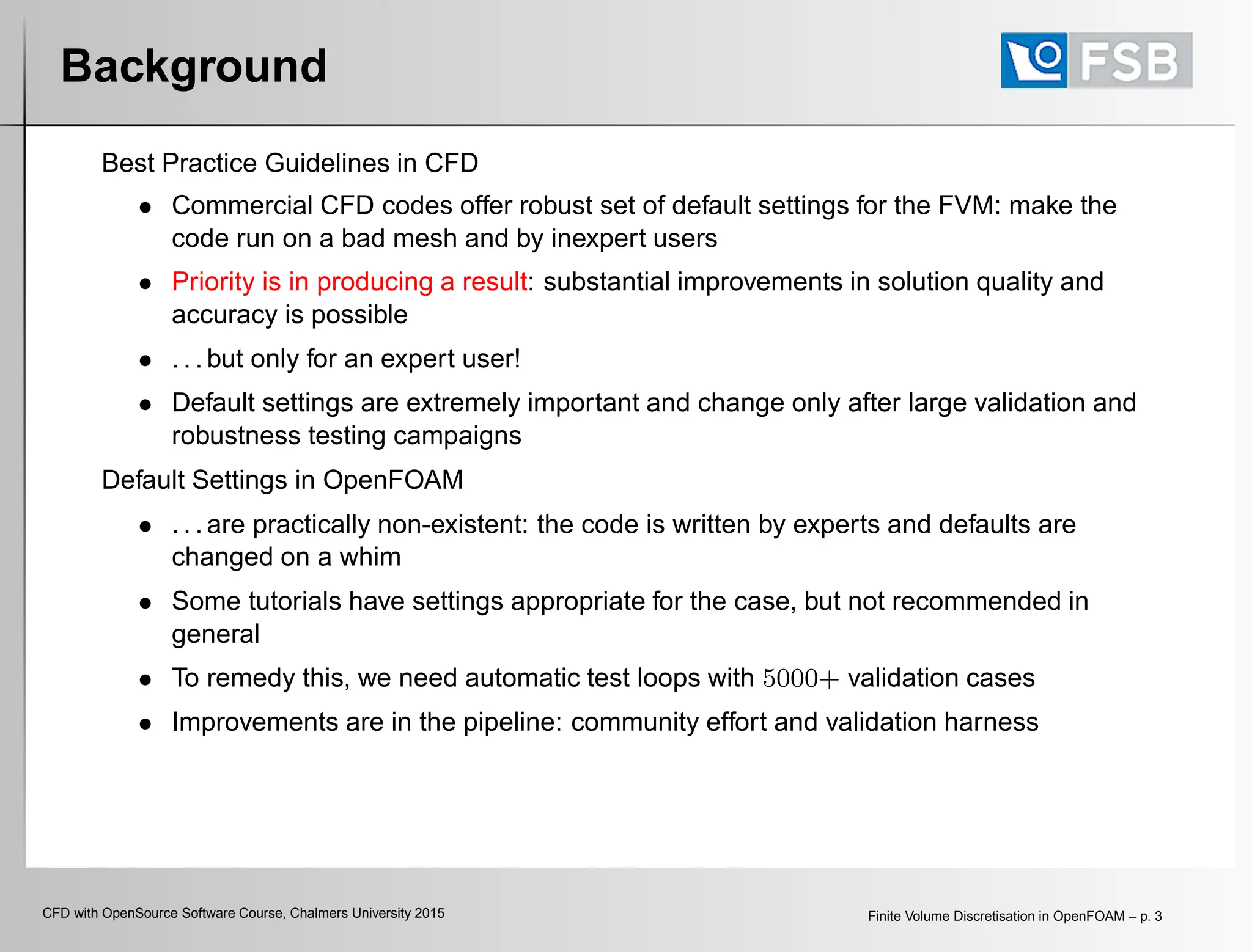 Finite Volume Discretisation in OpenFOAM | PPT