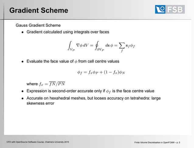 Finite Volume Discretisation In Openfoam Ppt