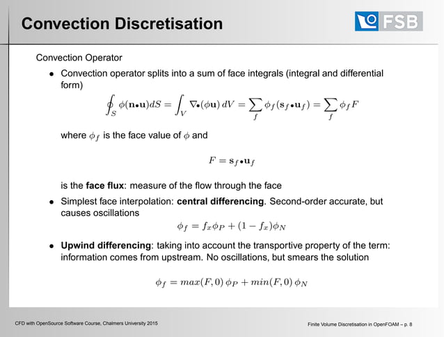 Finite Volume Discretisation In Openfoam Ppt