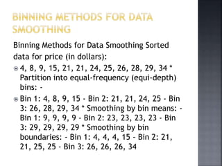 Discretization and concept hierarchy(os) | PPTX