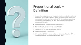 Discrete mathematics [LOGICAL CONNECTIVES] | PPTX