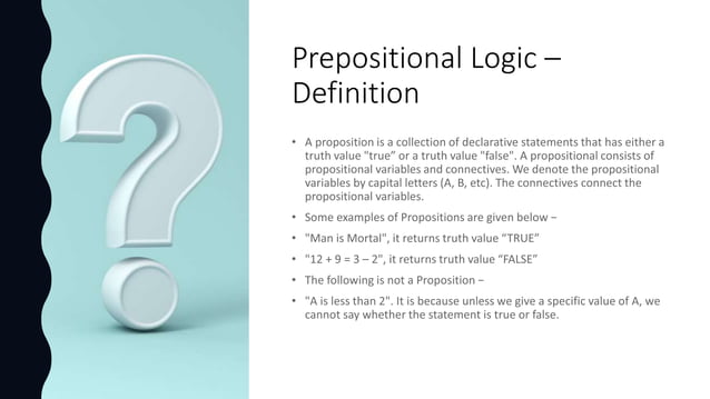 Discrete mathematics [LOGICAL CONNECTIVES] | PPTX | Programming Languages | Computing