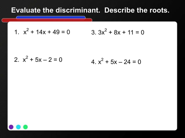 discriminant.pptx | Free Download