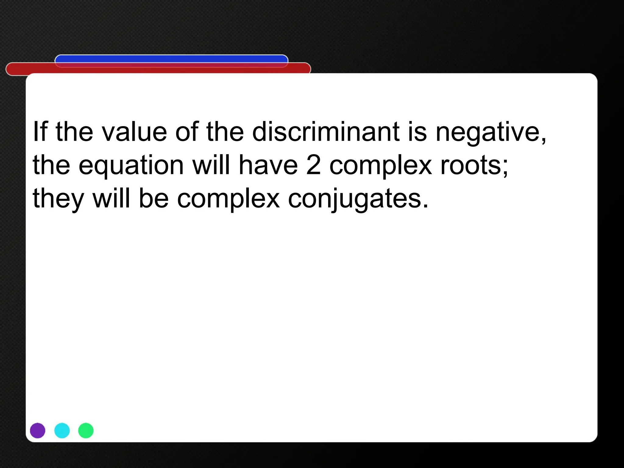 Discriminant the use and importance.pptx