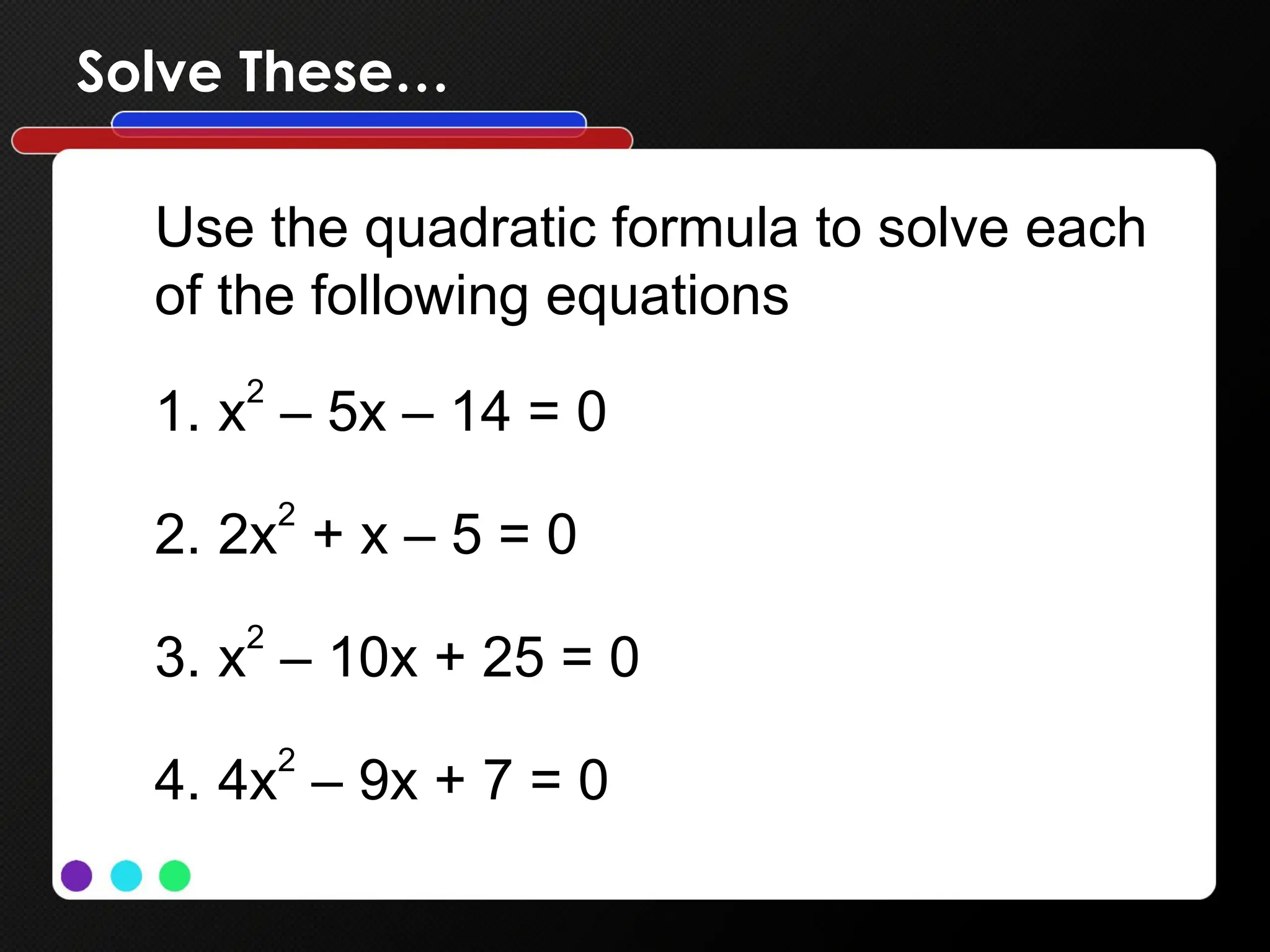 Discriminant the use and importance.pptx