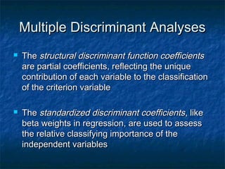 Discriminant analysis | PPT