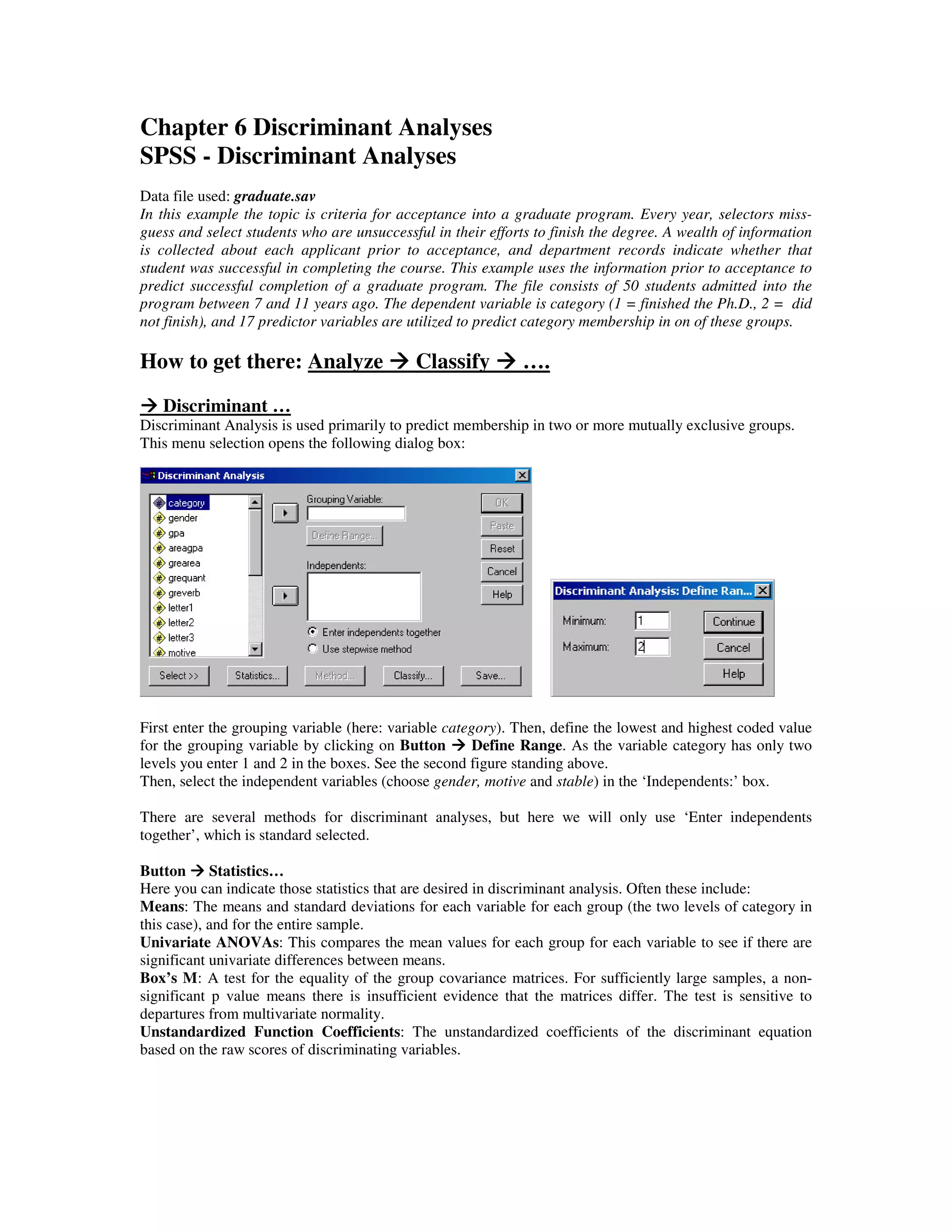 Discriminant analysis | PDF