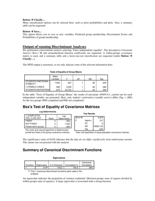 Discriminant analysis | PDF