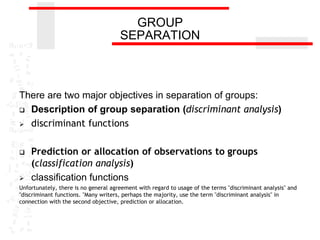 Discriminant analysis | PPTX | Physics | Science