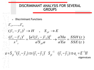 Discriminant analysis | PPTX | Physics | Science