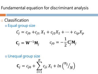 Discriminant analysis | PPTX