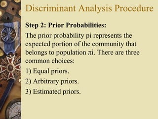 Discriminant analysis | PPT