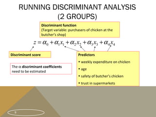 Discriminant analysis group no. 4 | PPT
