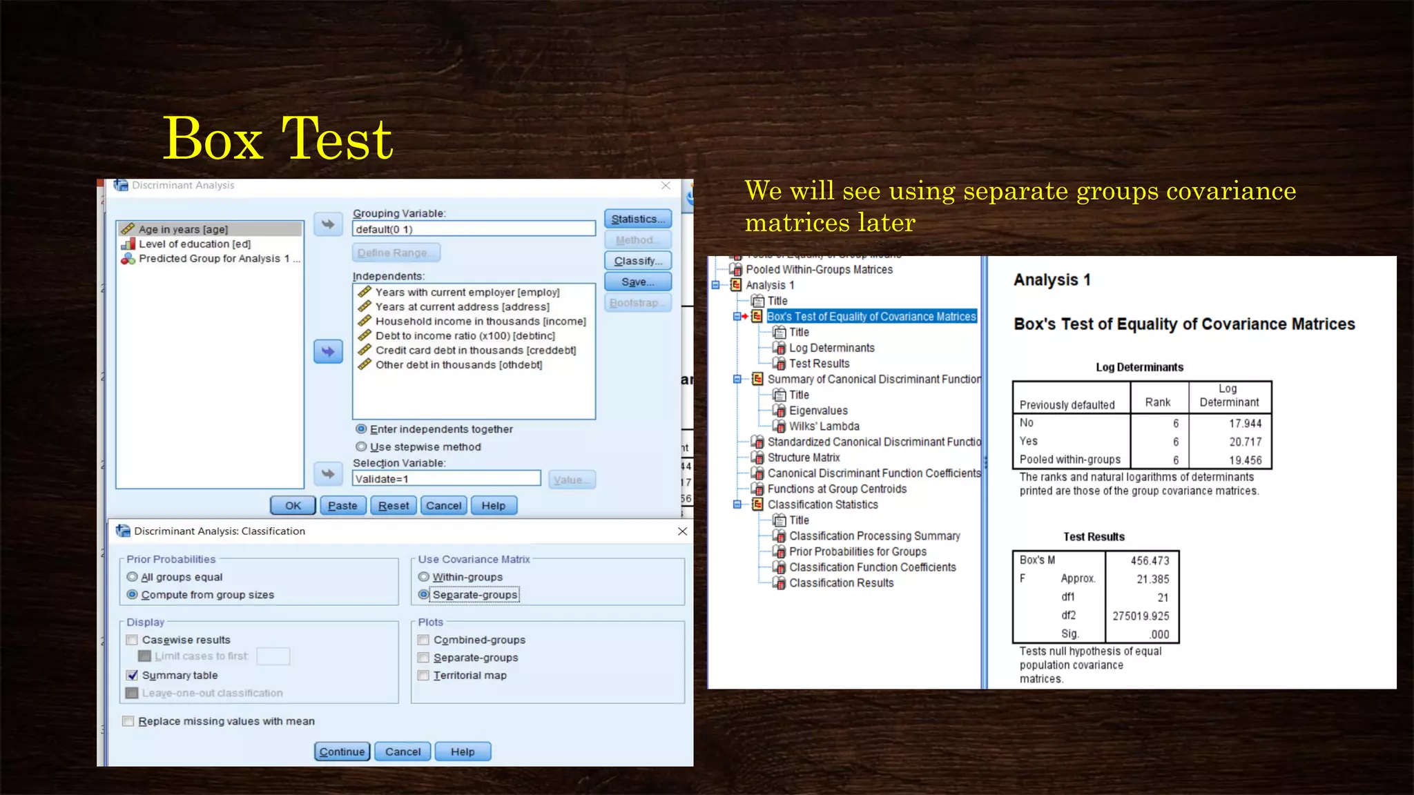 Discriminant analysis using spss | PDF