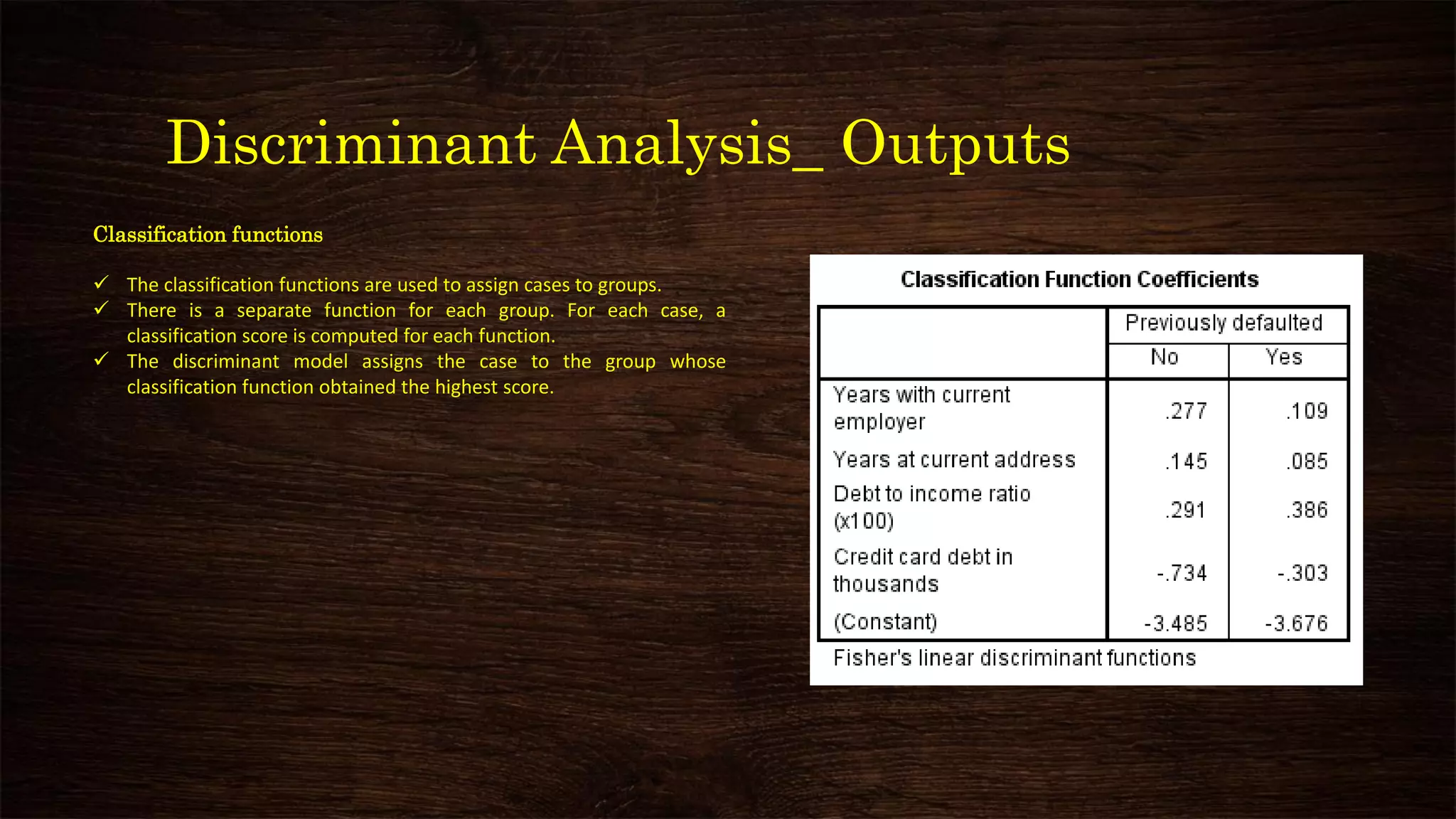 Discriminant analysis using spss | PDF