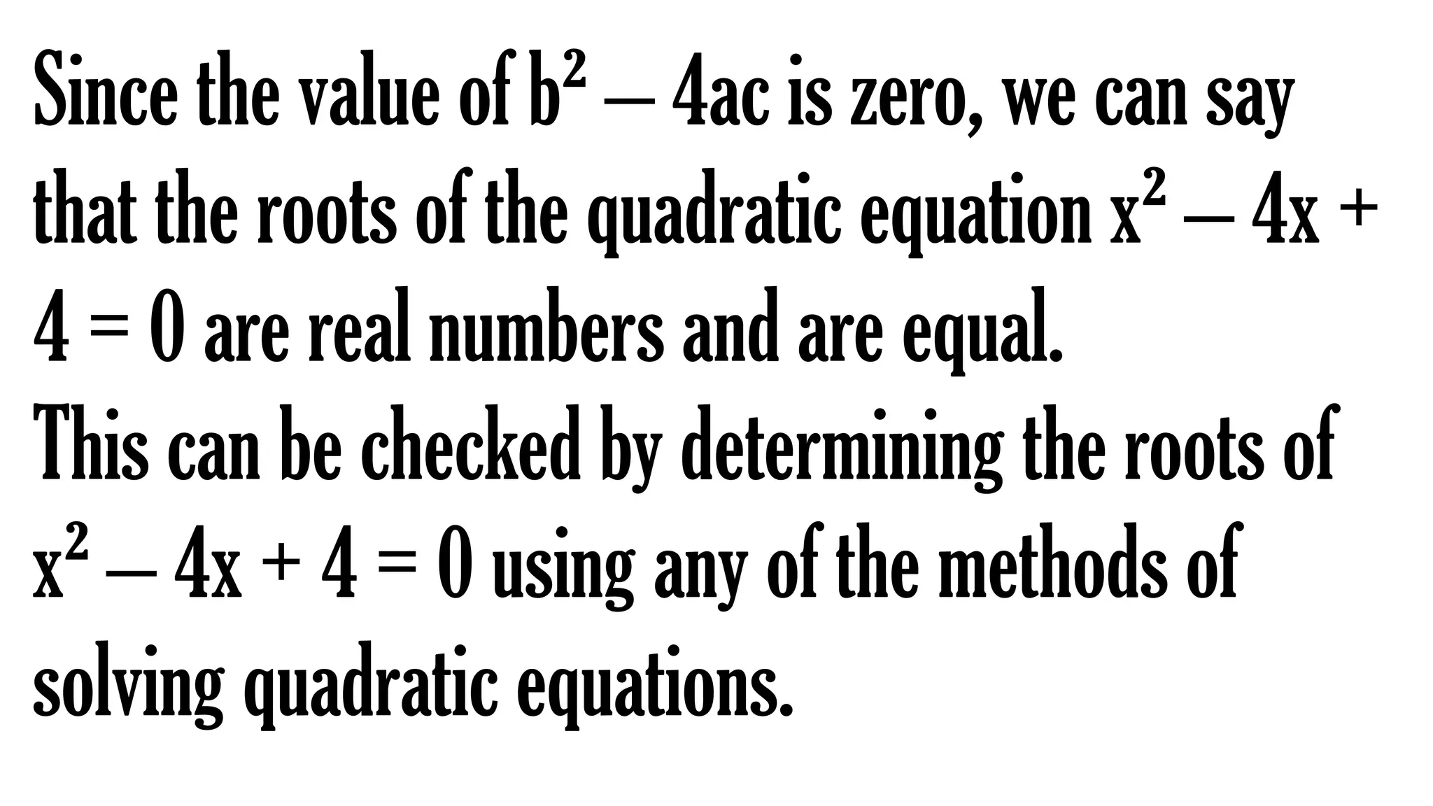 the discriminant lesson for grade 9 learners explaining how to ...