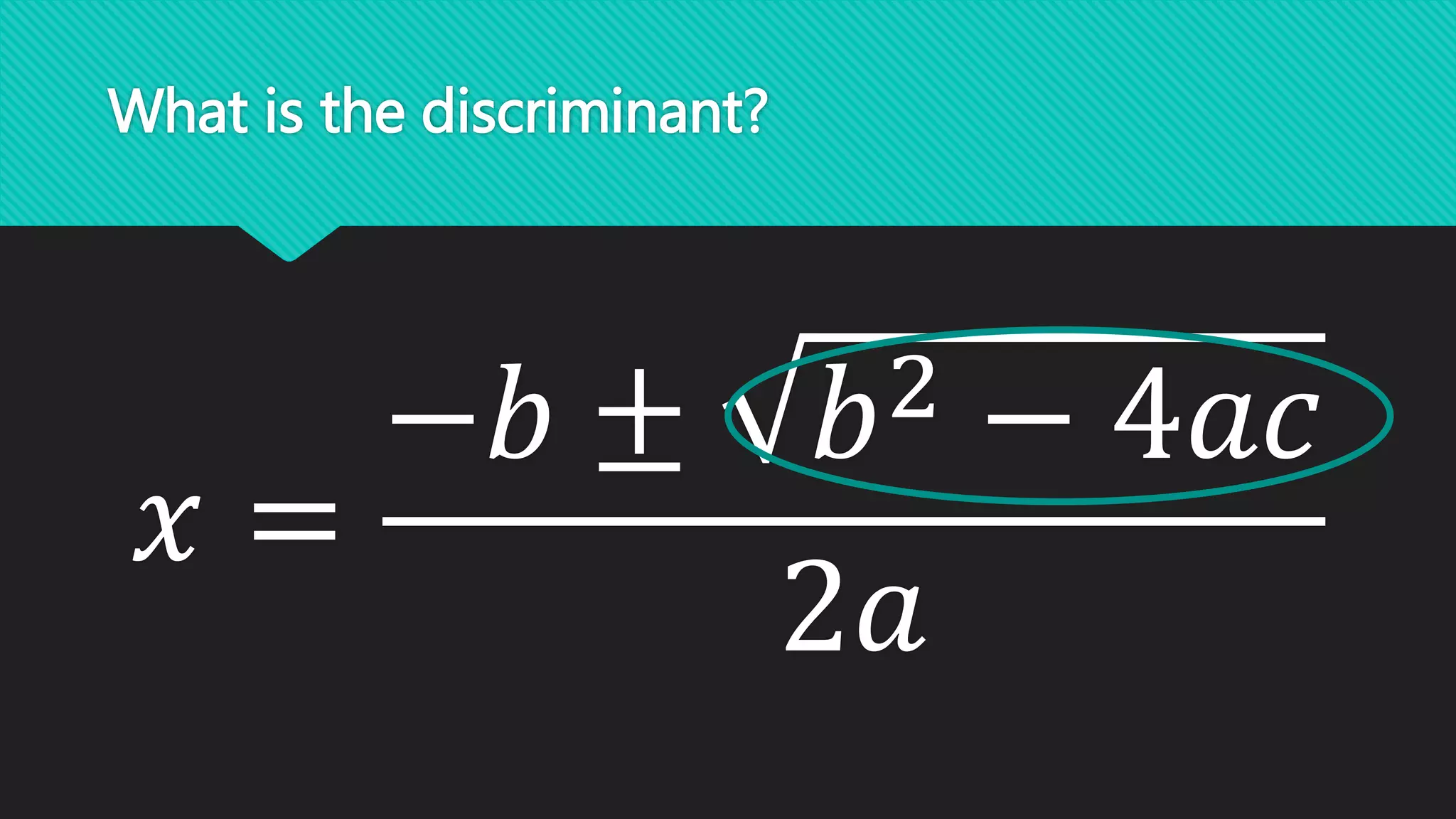 Discriminant Notes | PPTX | Physics | Science