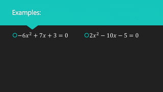 Discriminant Notes | PPT