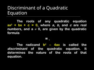 Discriminant of a Quadratic Equation - Copy.pptx