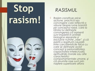 Discriminare, rasism, xenofobie | PPT