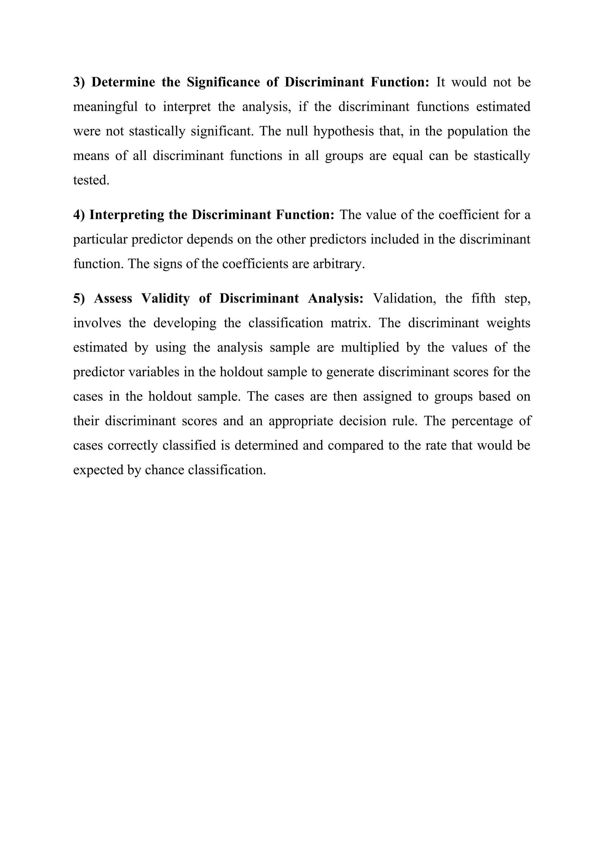 Discriminate analysis | PDF