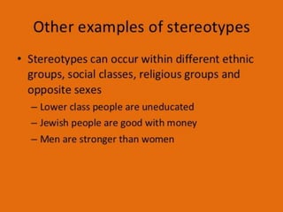 Stereotypes, Prejudice and Discrimination in Psychology | PPTX