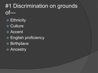 Discrimination | PPT