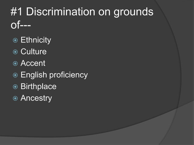 Discrimination | PPT