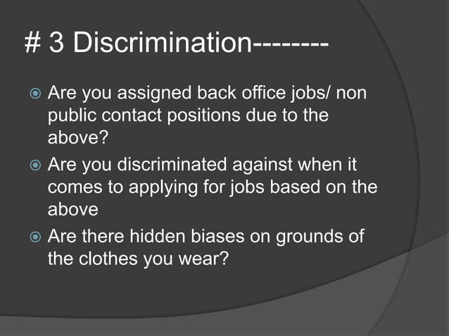 Discrimination | PPT