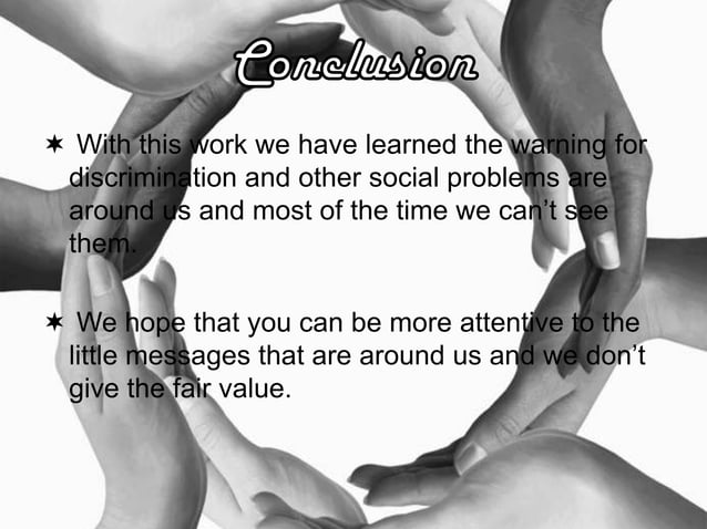 Discrimination | PPT