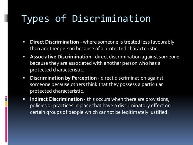 Discrimination