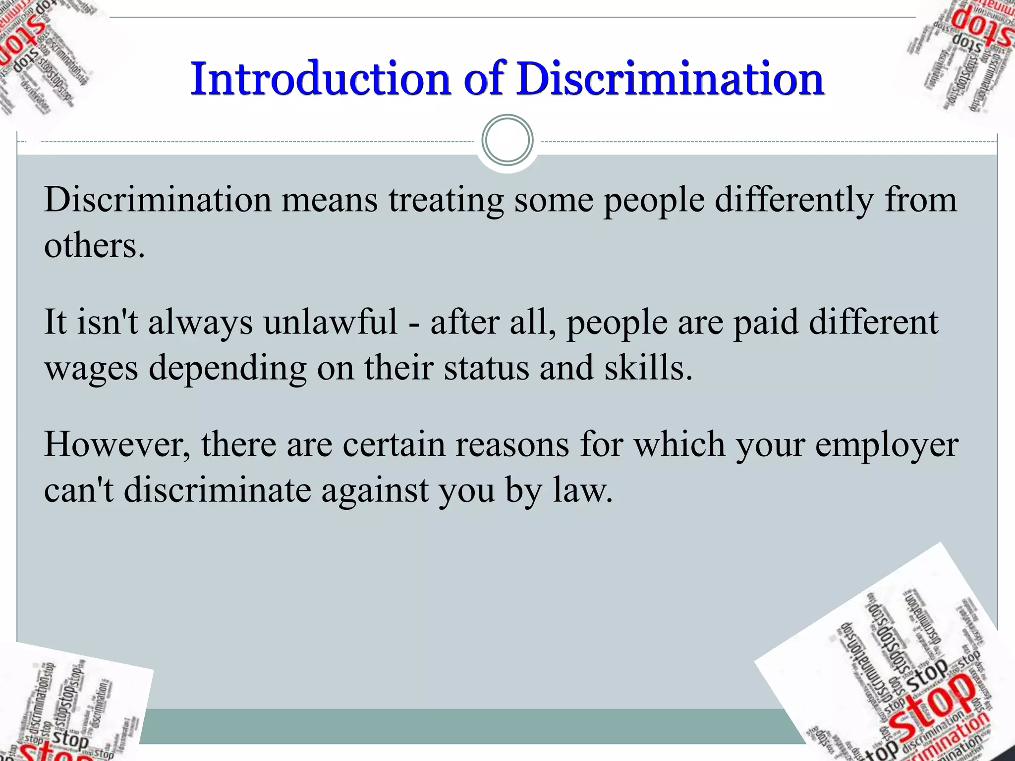 Discrimination | PDF
