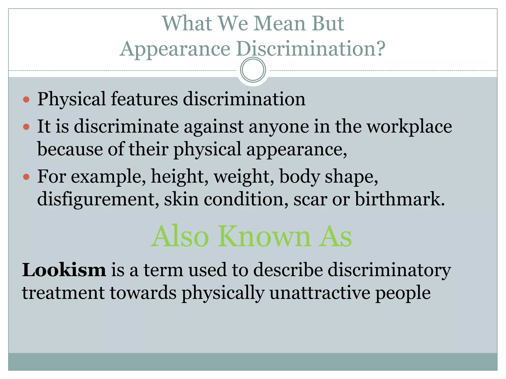 Discrimination PPT | PPTX