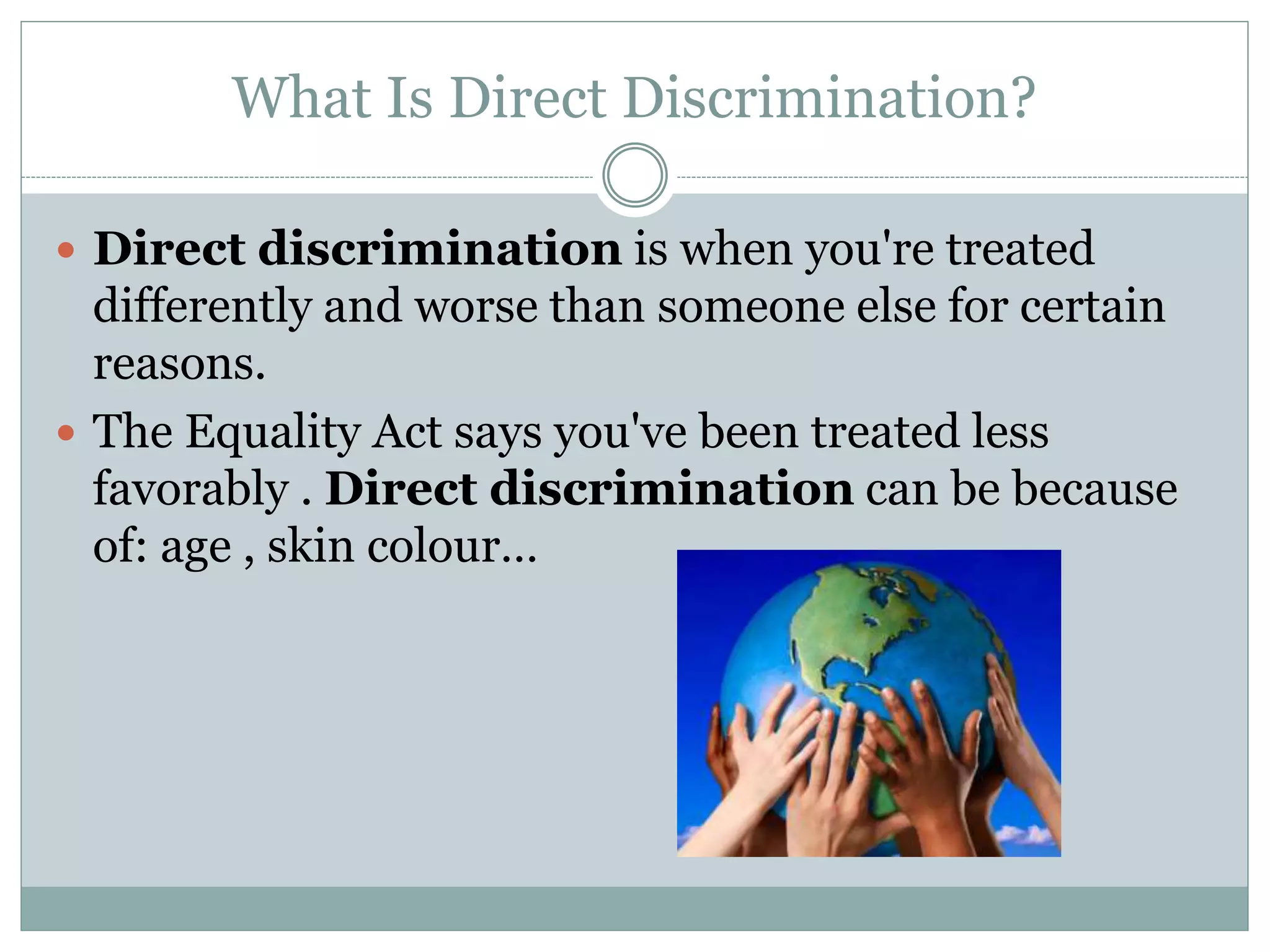 Discrimination PPT | PPTX